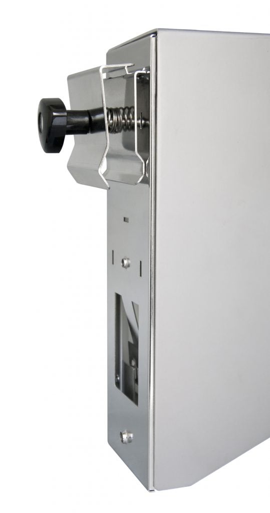 TEMDEX tubular frame holder with back panel for disinfectant and soap ...